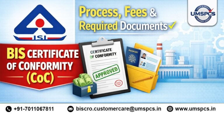 BIS Certificate of Conformity (CoC): Process, Fees & Documents